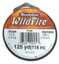 WildFire Beading Thread, Frost, 125 yards (.006" diameter) - Jill ...