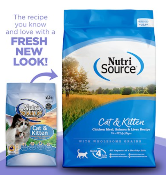 Nutrisource Cat & Kitten Chicken Meal, Salmon, & Liver Recipe Dry Cat ...