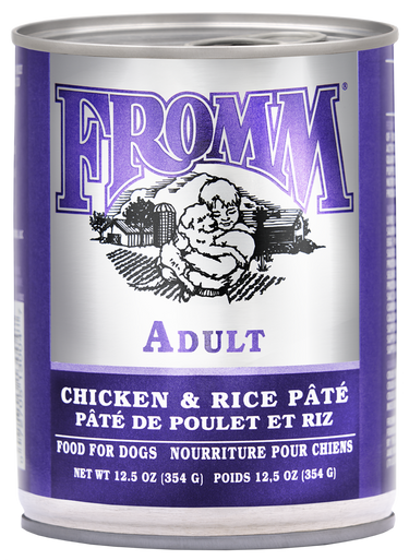 Fromm Classic Adult Chicken & Rice Pate Canned Dog Food - Chow Hound Pet Supplies