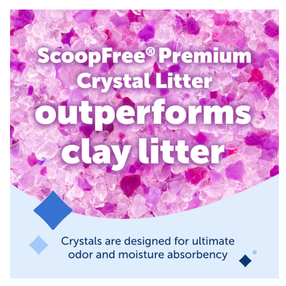 PetSafe ScoopFree Premium Lavender Crystal Cat Litter 8 lb - Chow Hound ...