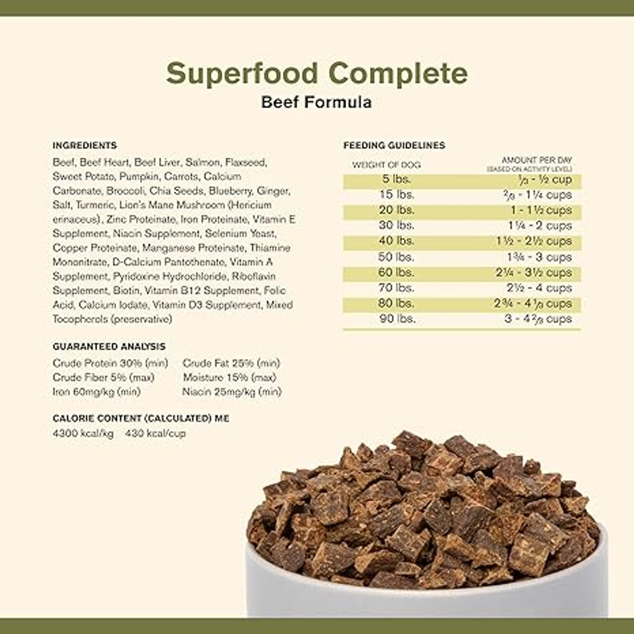Badlands Ranch Superfood Complete Beef Formula Adult Air-Dried Dog Food ...
