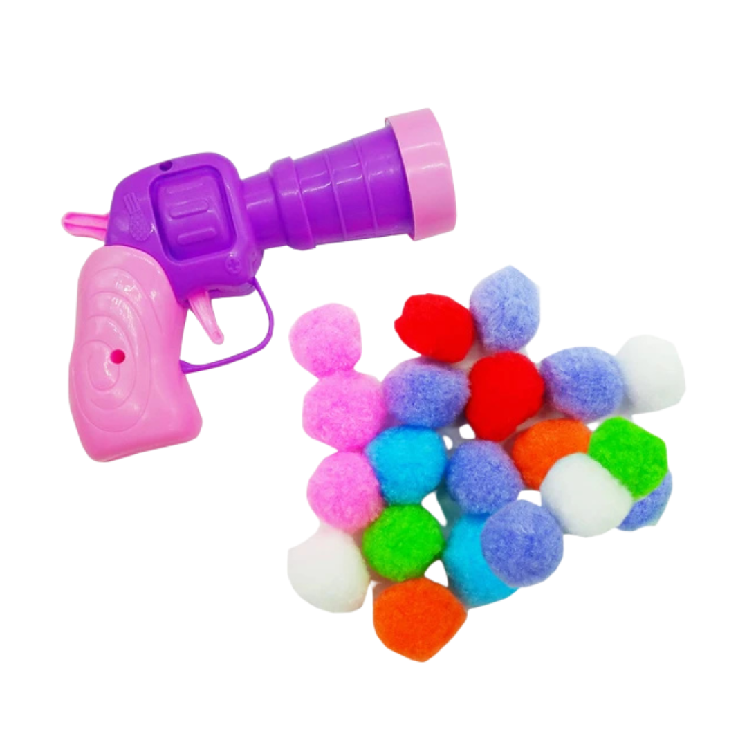 Kole Imports Interactive Plush Ball Shooting Cat Toy Gun - Chow Hound ...