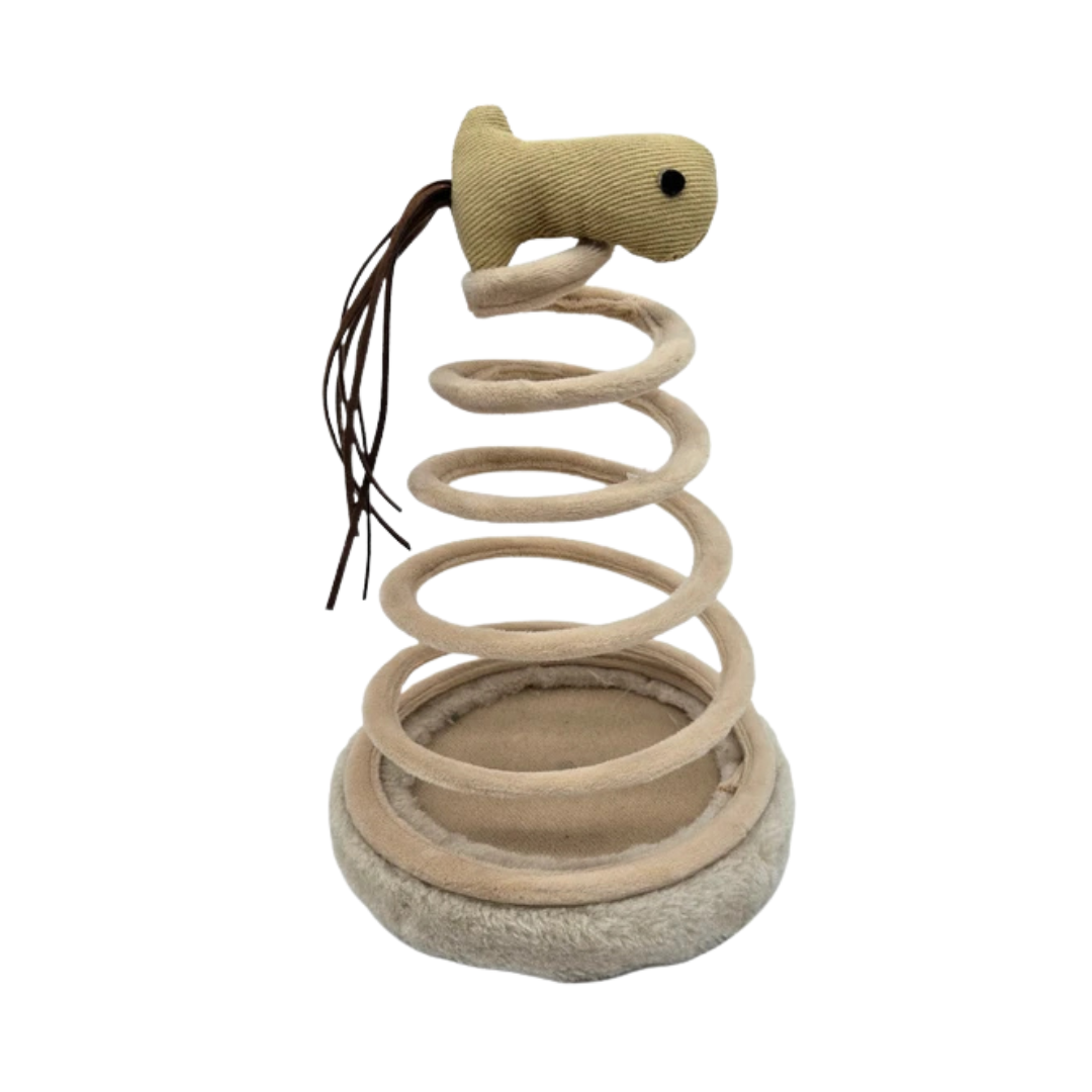 Kole Imports Spiral Spring Cat Punch Toy with Catnip Tail - Chow Hound ...