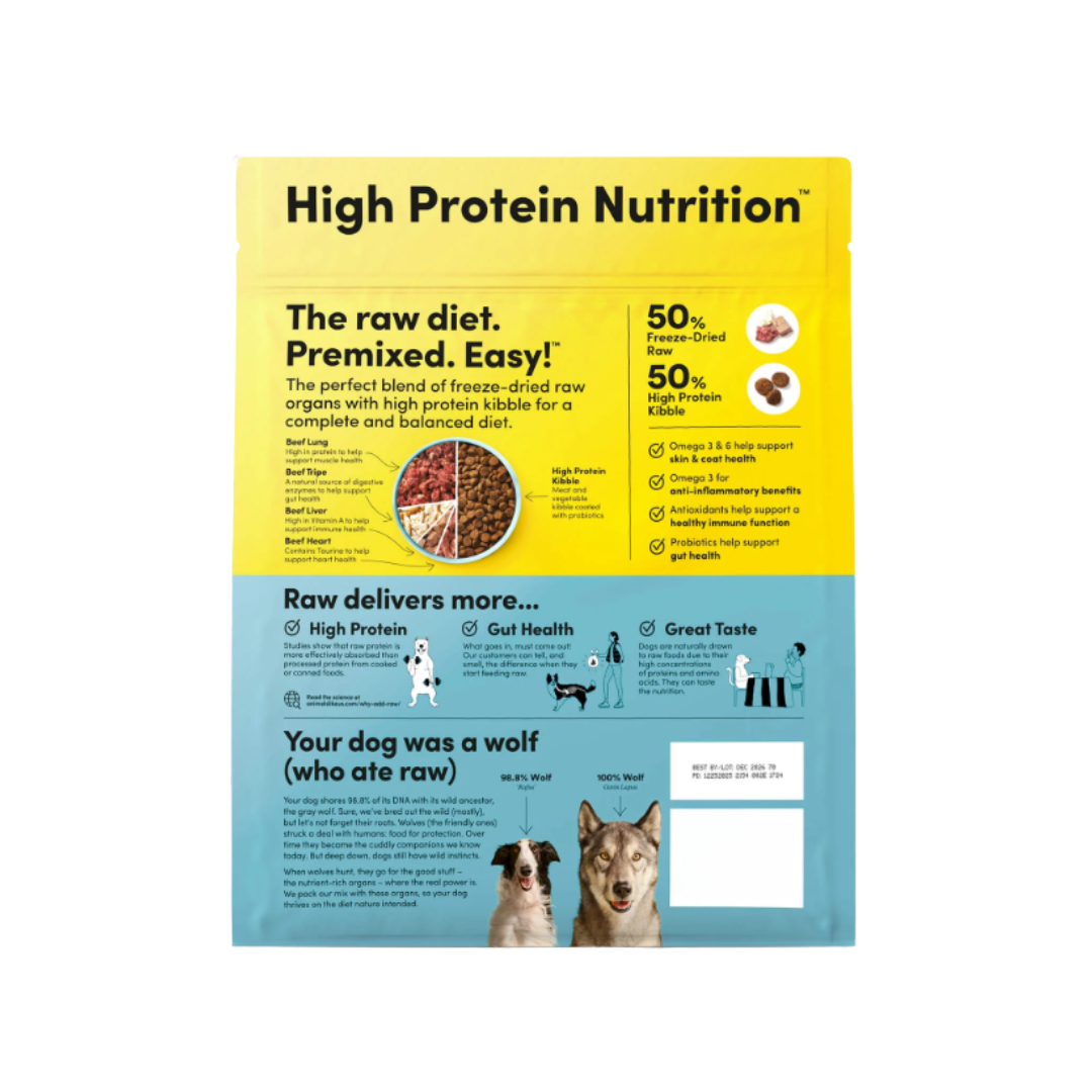 Animals Like Us RawMix50 Beef Organs Recipe Freeze-Dried Raw Dog Food ...