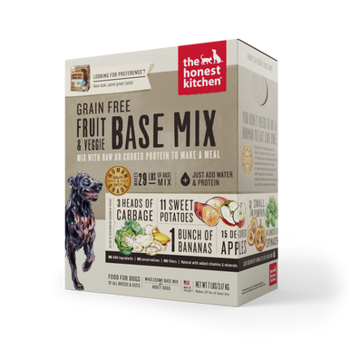 The Honest Kitchen Dehydrated Grain-Free Fruit & Veggie Base Mix for ...