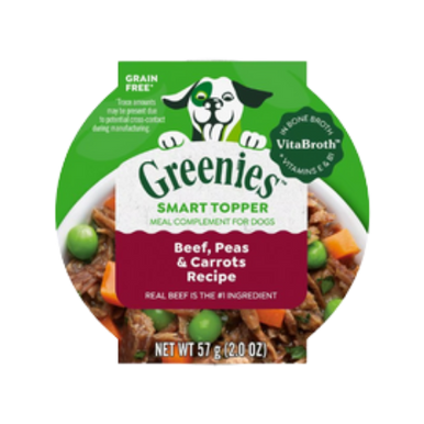 Greenies Smart Topper Wet Mix-In Topper Beef, Peas & Carrots Recipe for ...