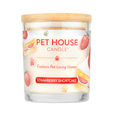 Pet House Strawberry Shortcake Candle 9 oz - Chow Hound Pet Supplies