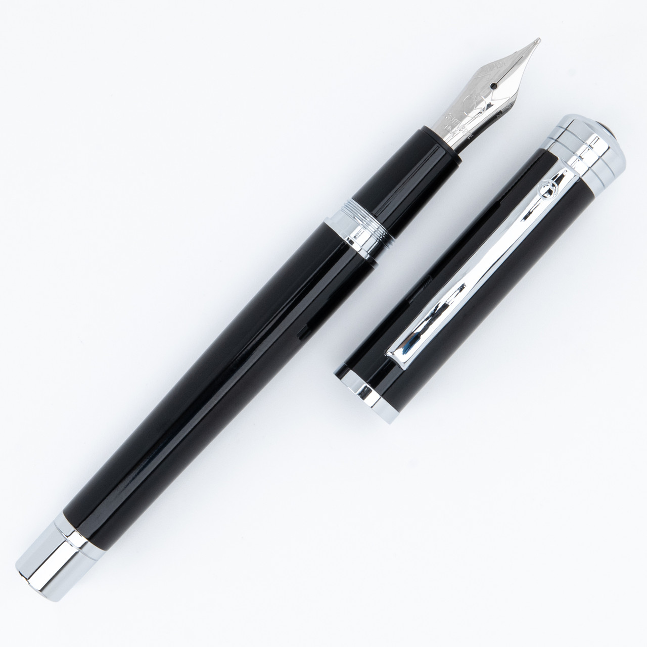 Monteverde USA Strata Fountain Pen Black w/ JoWo Nib