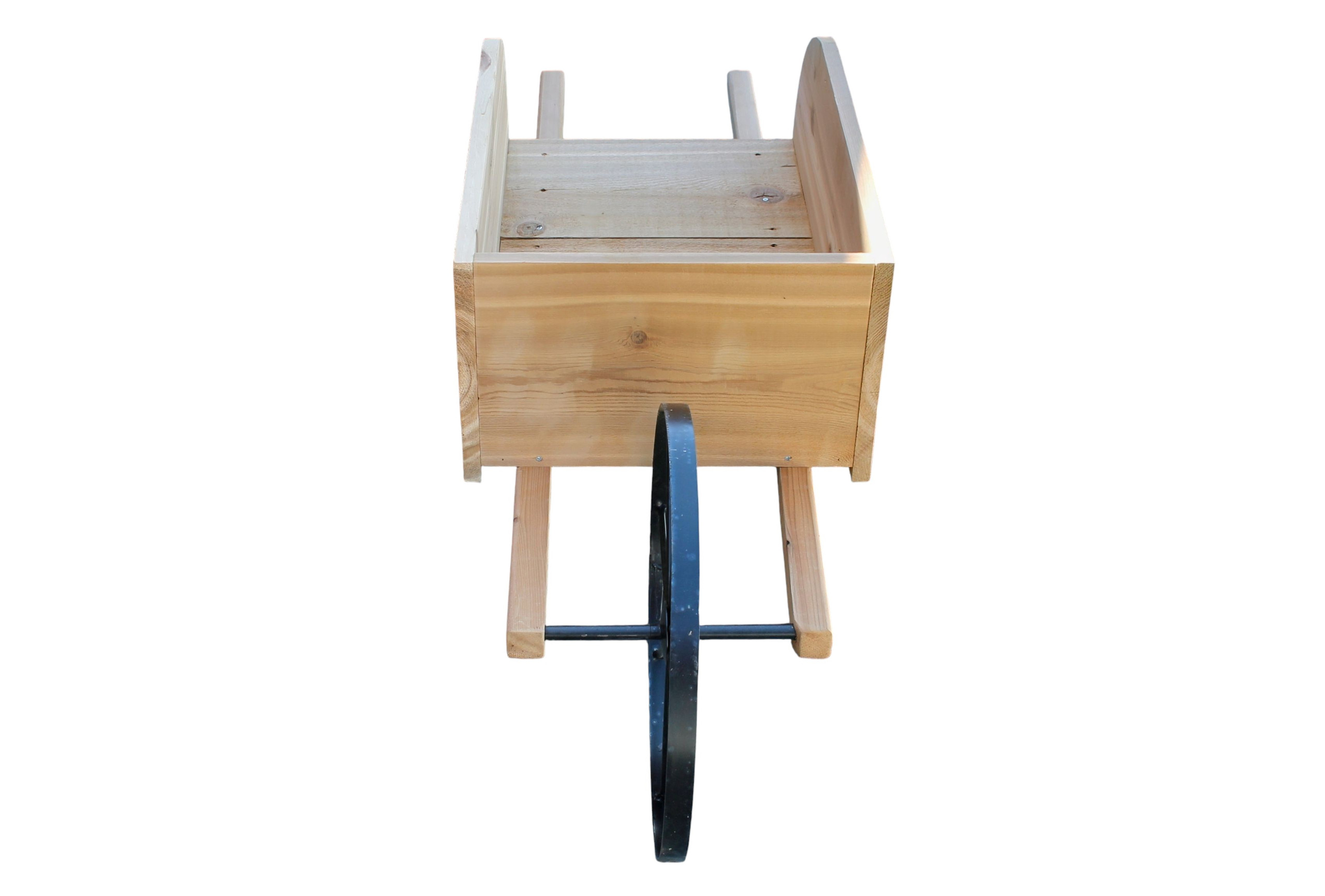 Amish Old Fashioned Wooden Wheelbarrow