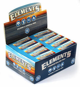 Elements Perforated Paper Rolling Tips (50 Tips Per Pack) - The Hemp ...