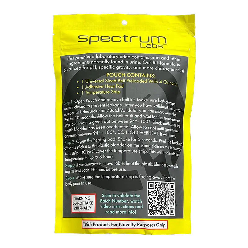 Quick Fix Pro Belt Kit by Spectrum Labs - 4oz Synthetic Urine - The ...