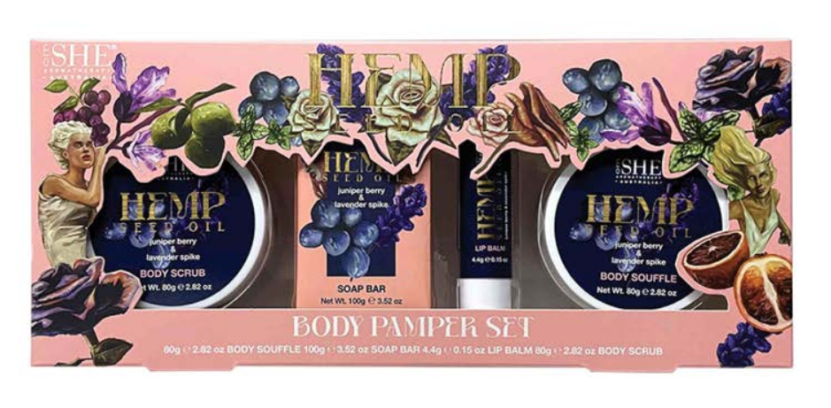 Hemp Body Pamper Set - Juniper & Lavender - The Hemp Store Aotearoa