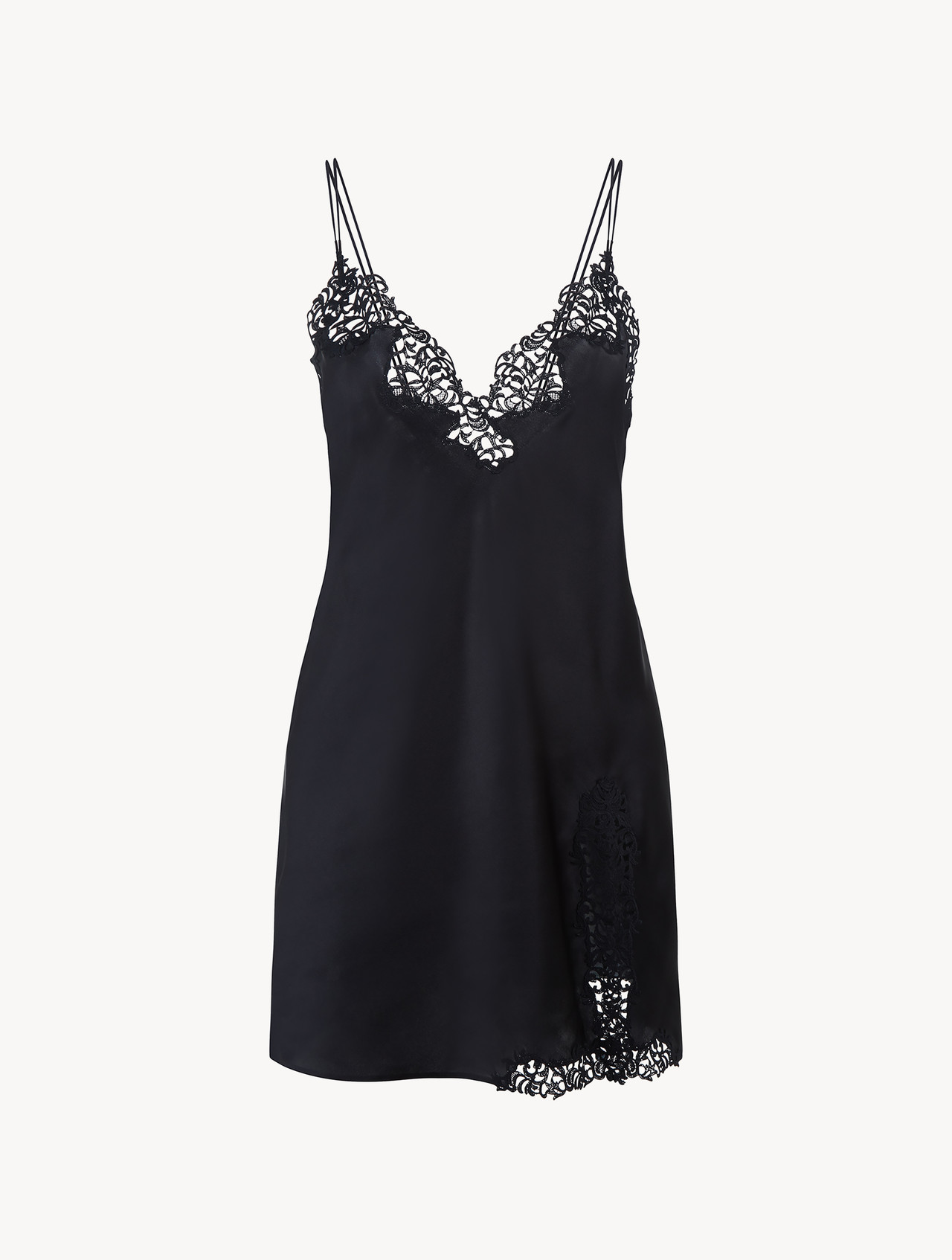 Rose Beige slip with macramé - La Perla - US