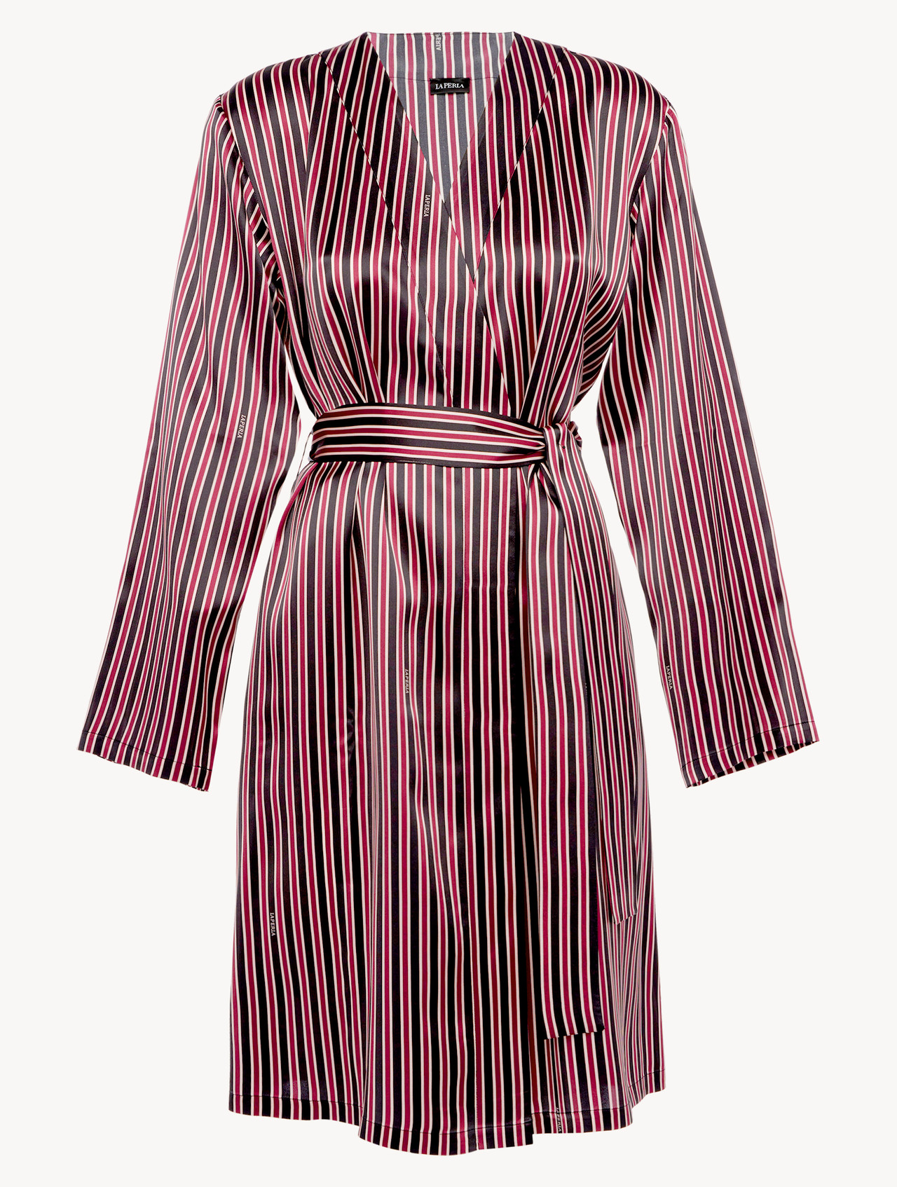 Luxury Silk Short Robe in White | La Perla