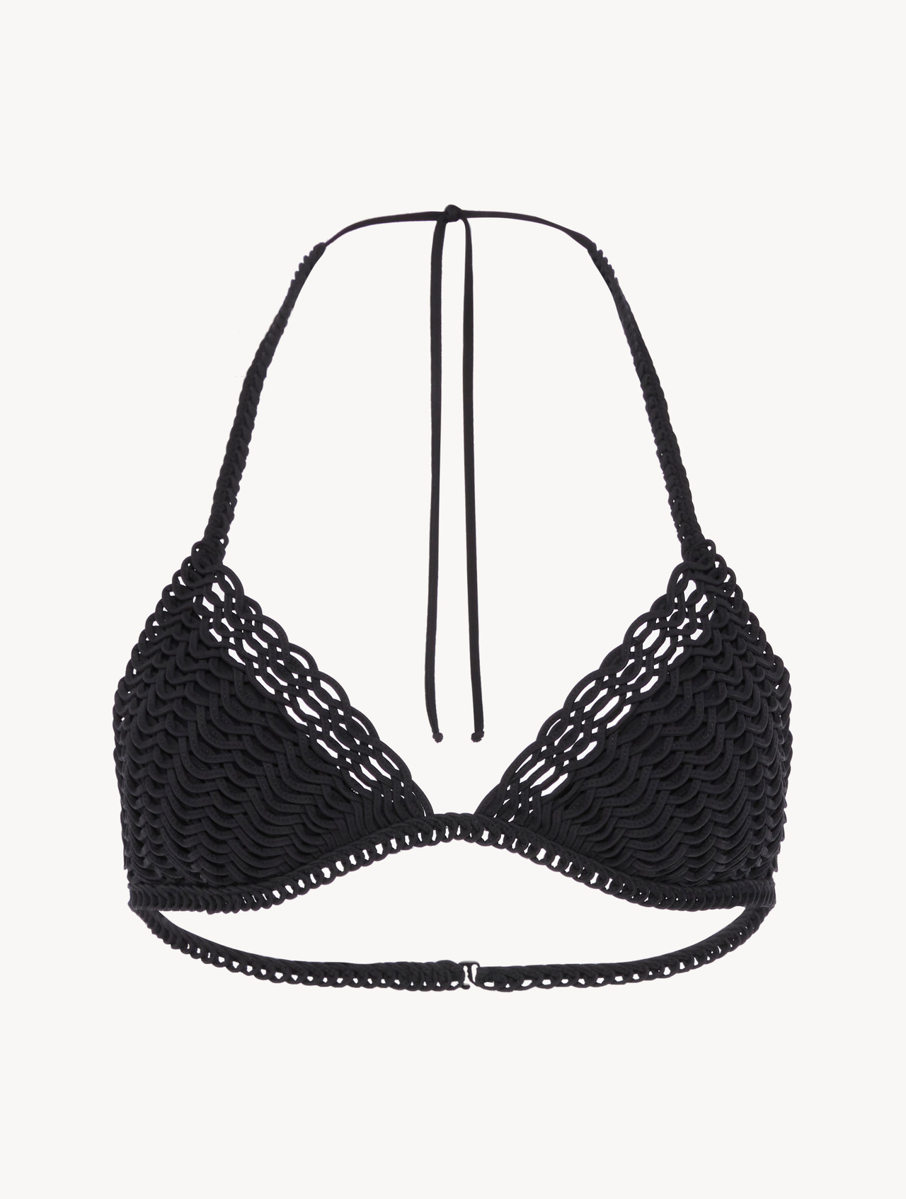 Luxury Lace Triangle Bra in Black | La Perla