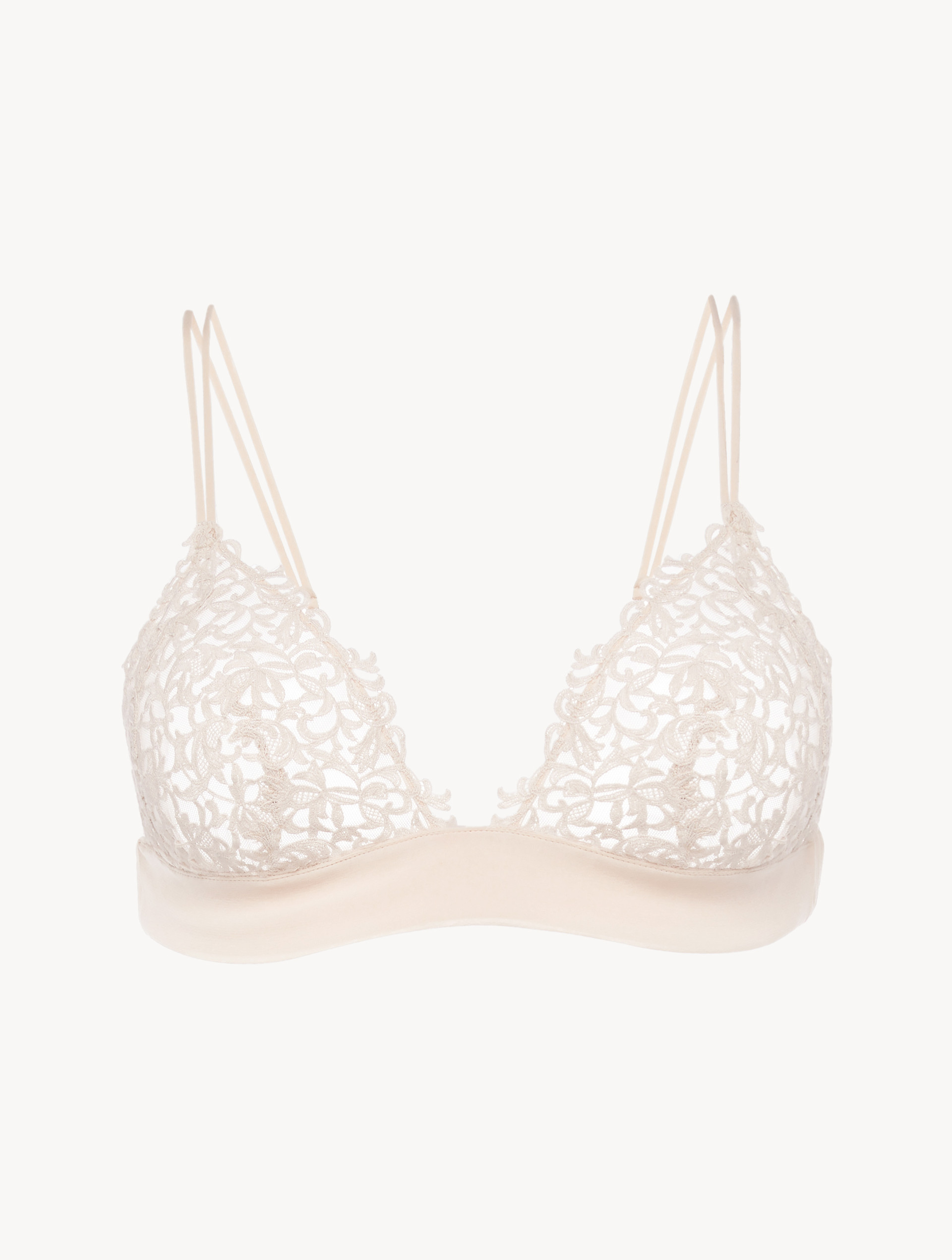 Luxury Lace Triangle Bra in Black | La Perla