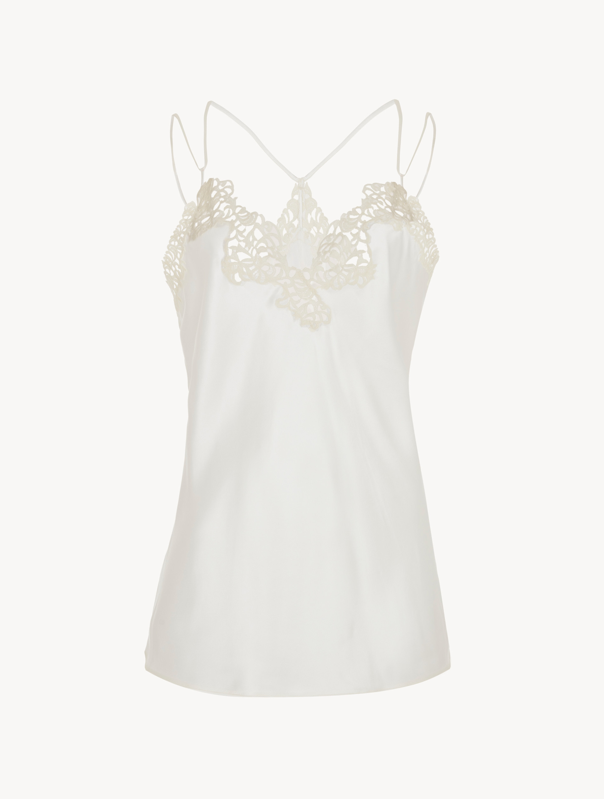 Luxury Silk Camisole in White | La Perla