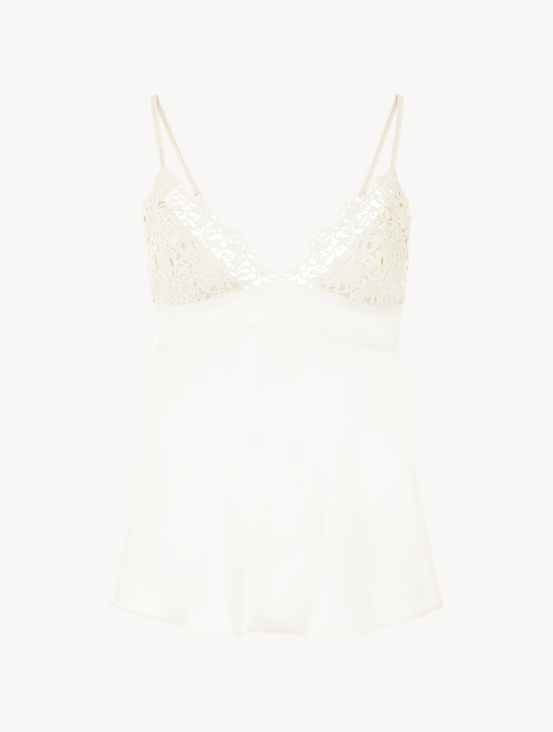 Luxury Silk Camisole in White | La Perla