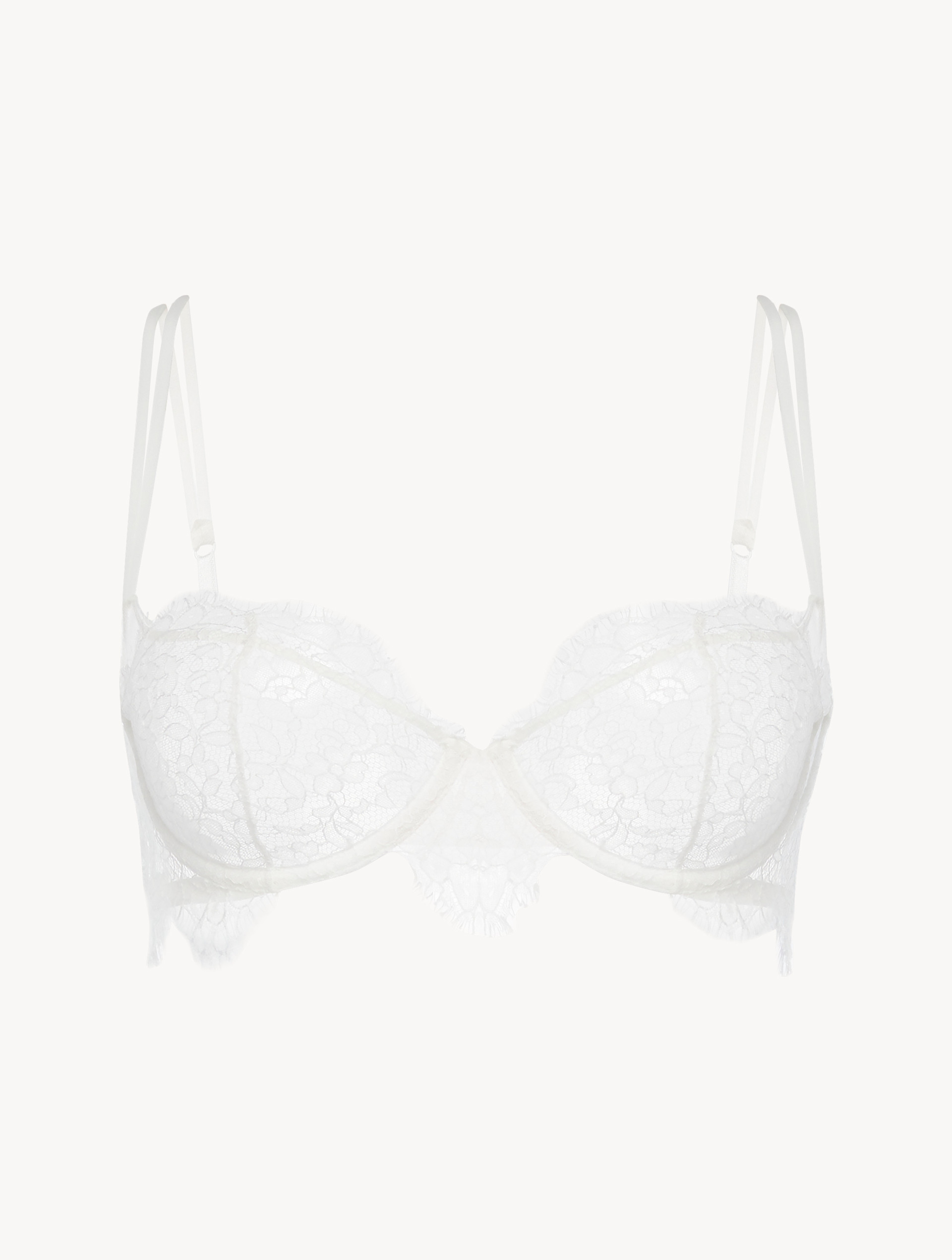 Luxury Lace Balconette Bra in Dark Blue | La Perla