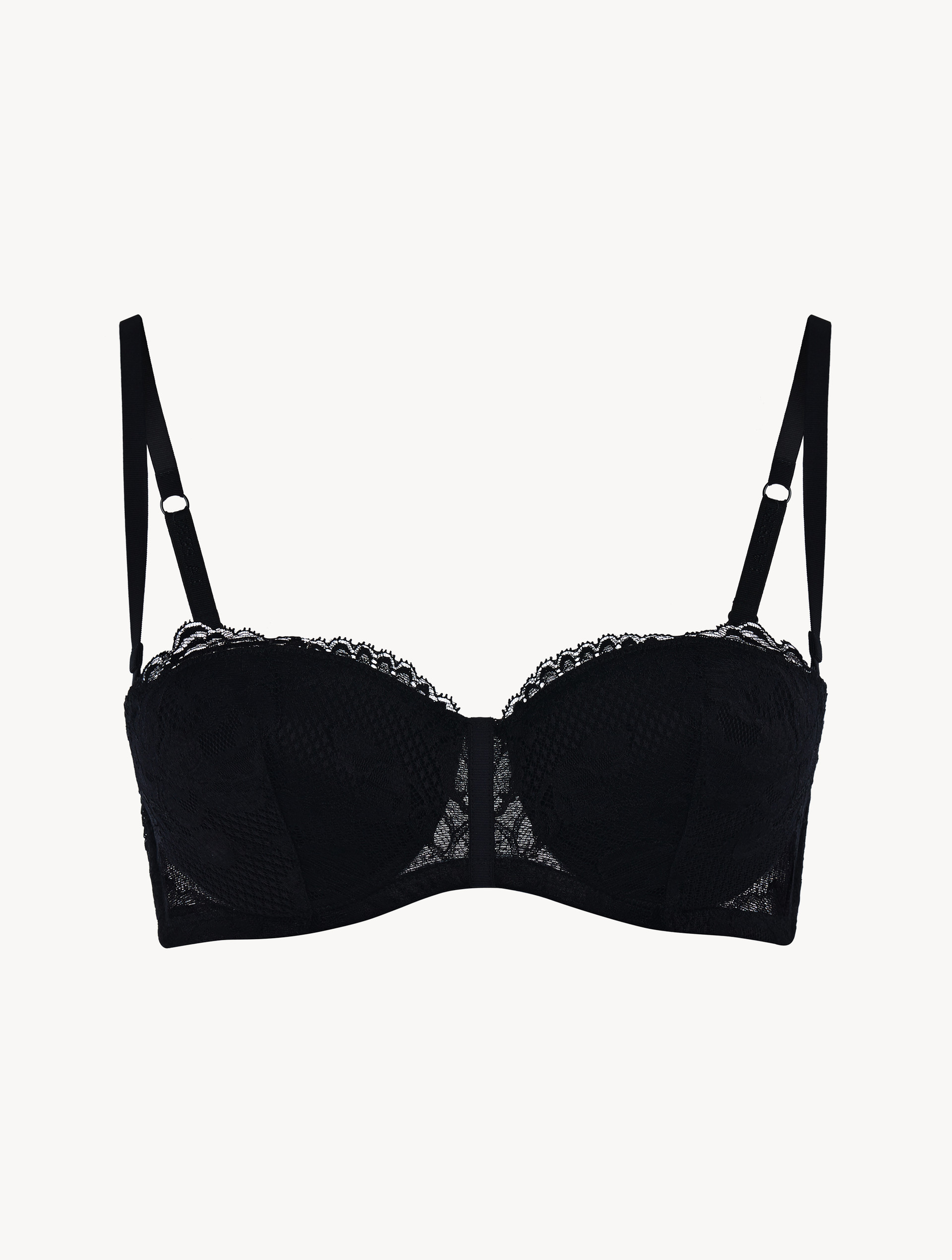 Luxury Stretch Leavers Lace Push-Up Bra in Black | La Perla