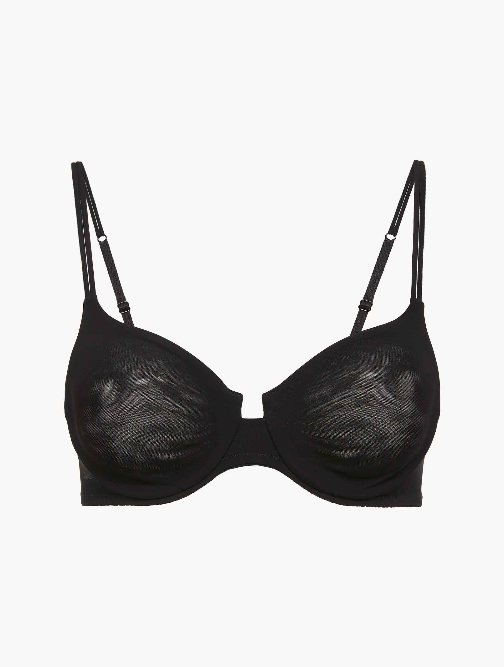 Luxury Cotton and Lace Underwired Bra in Black | La Perla