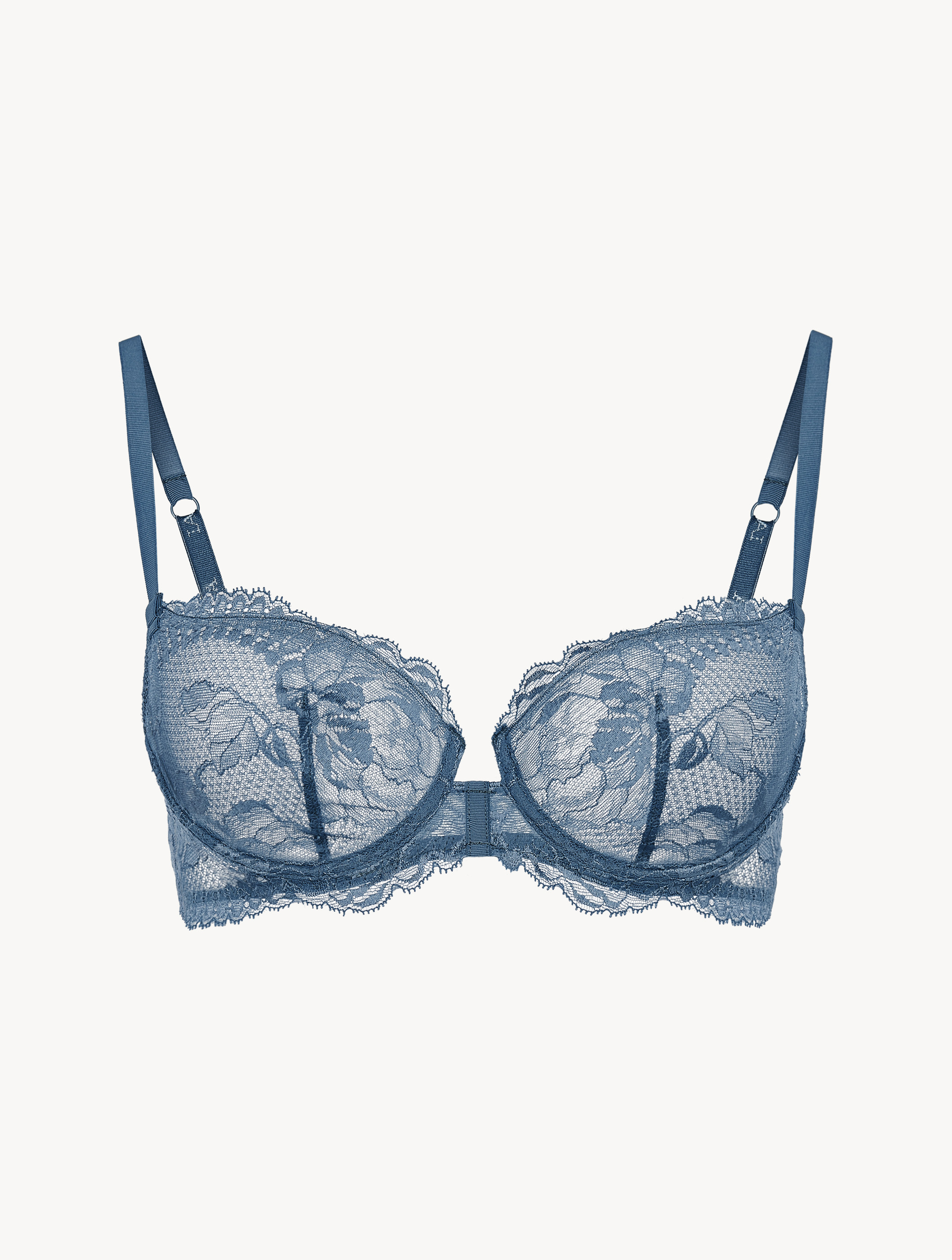 Luxury Lace Balconette Bra in Dark Blue | La Perla