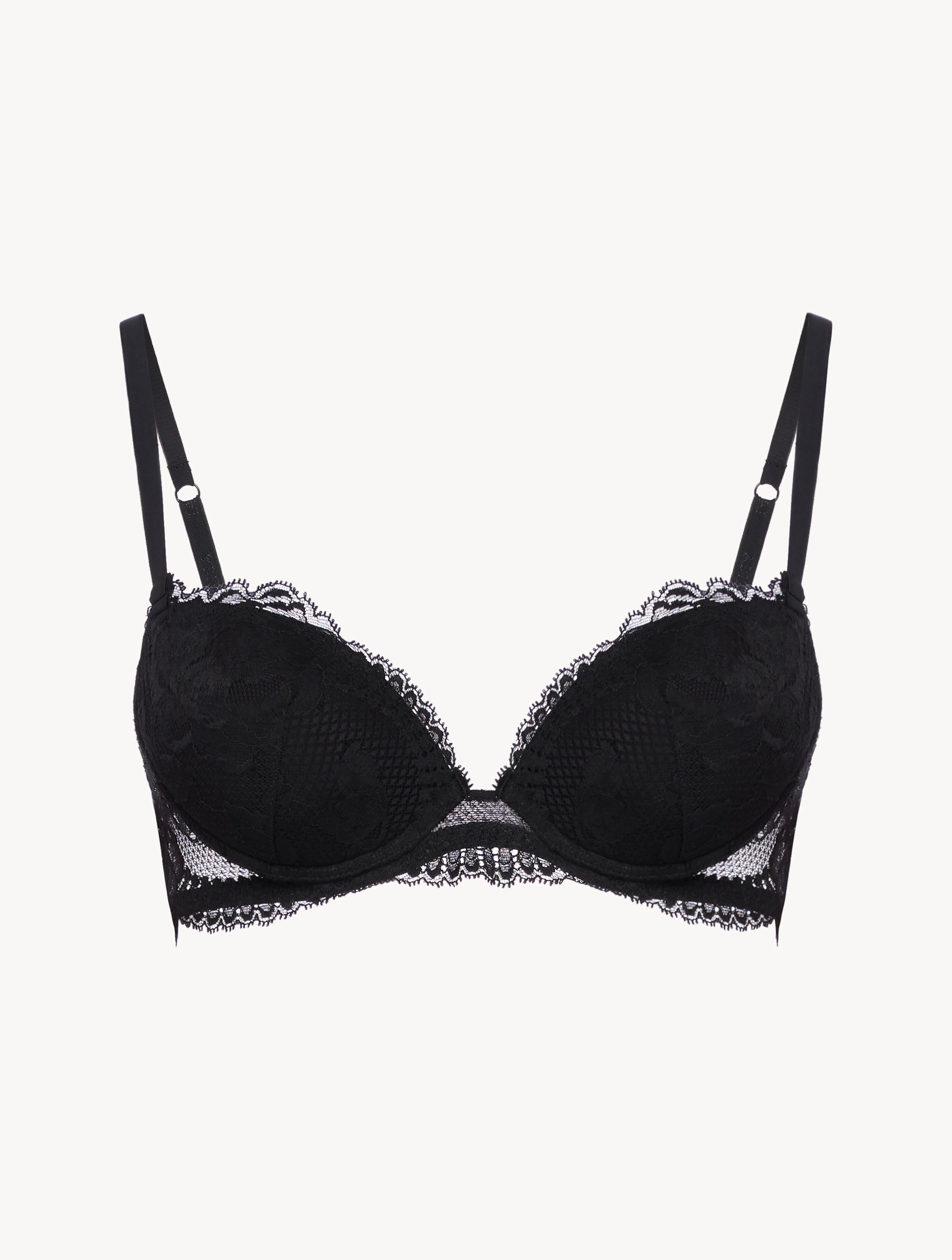 Lace balconette bra in black - La Perla - US
