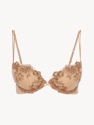 Luxury Lace Triangle Bra in White | La Perla
