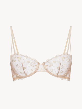 Triangle Bra with Leavers Lace