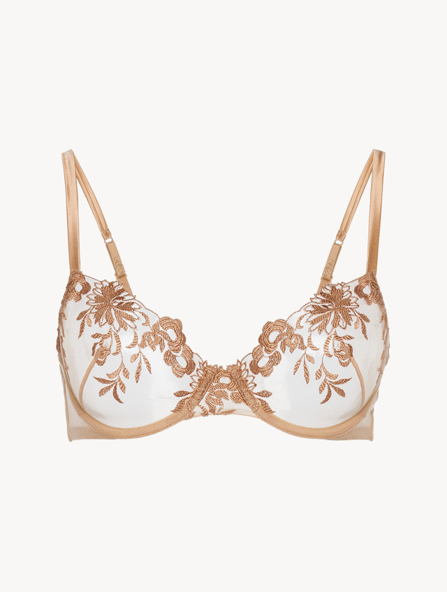 Luxury Lace Push-Up Bra in Dark Blue | La Perla