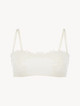 Luxury Cotton Wireless Bra in White | La Perla