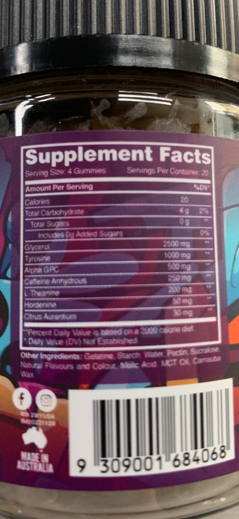 Ediblez Stim Bears pre workout - Superior Nutrition