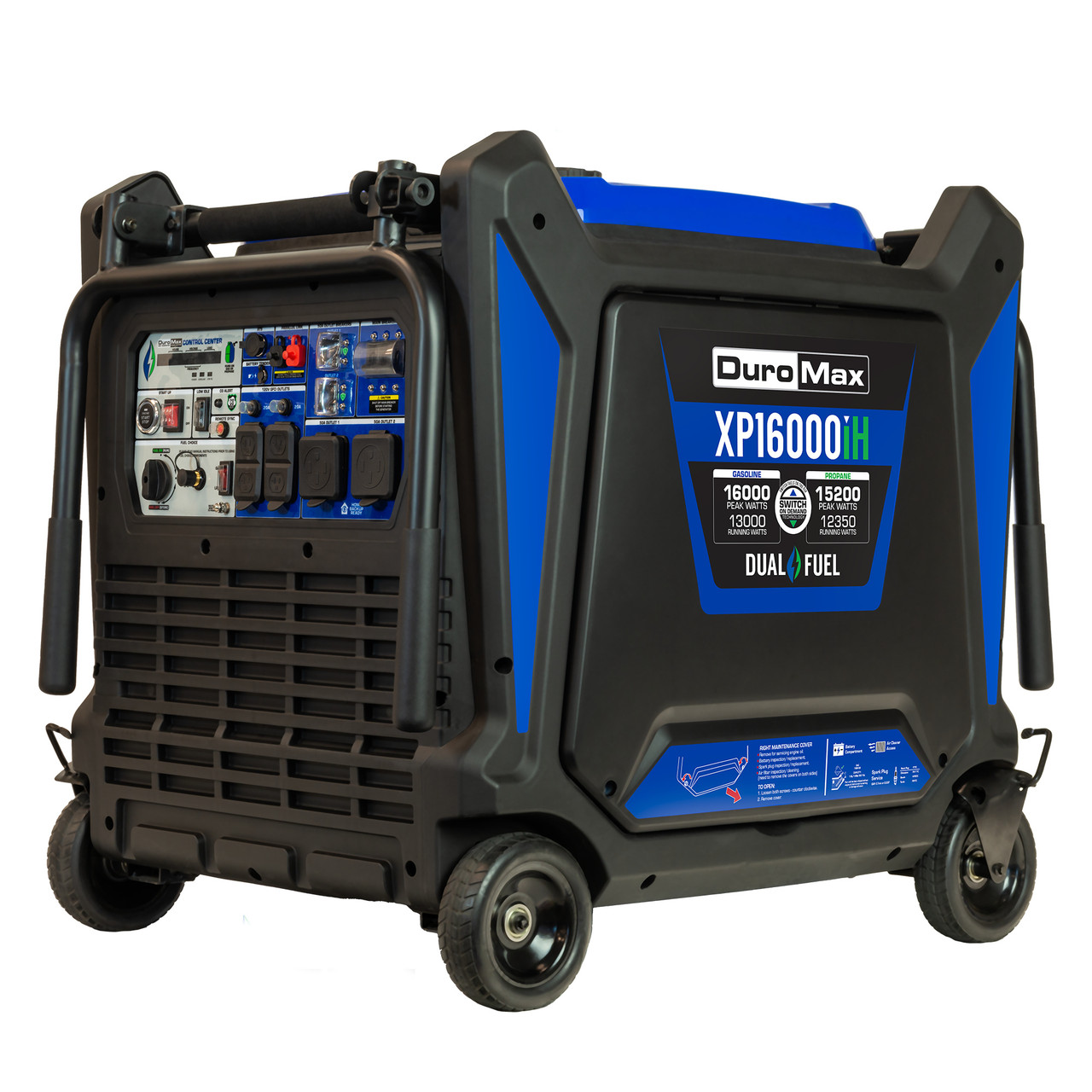 DuroMax XP16000iH | 13000W Electric Start Dual Fuel Portable Inverter ...