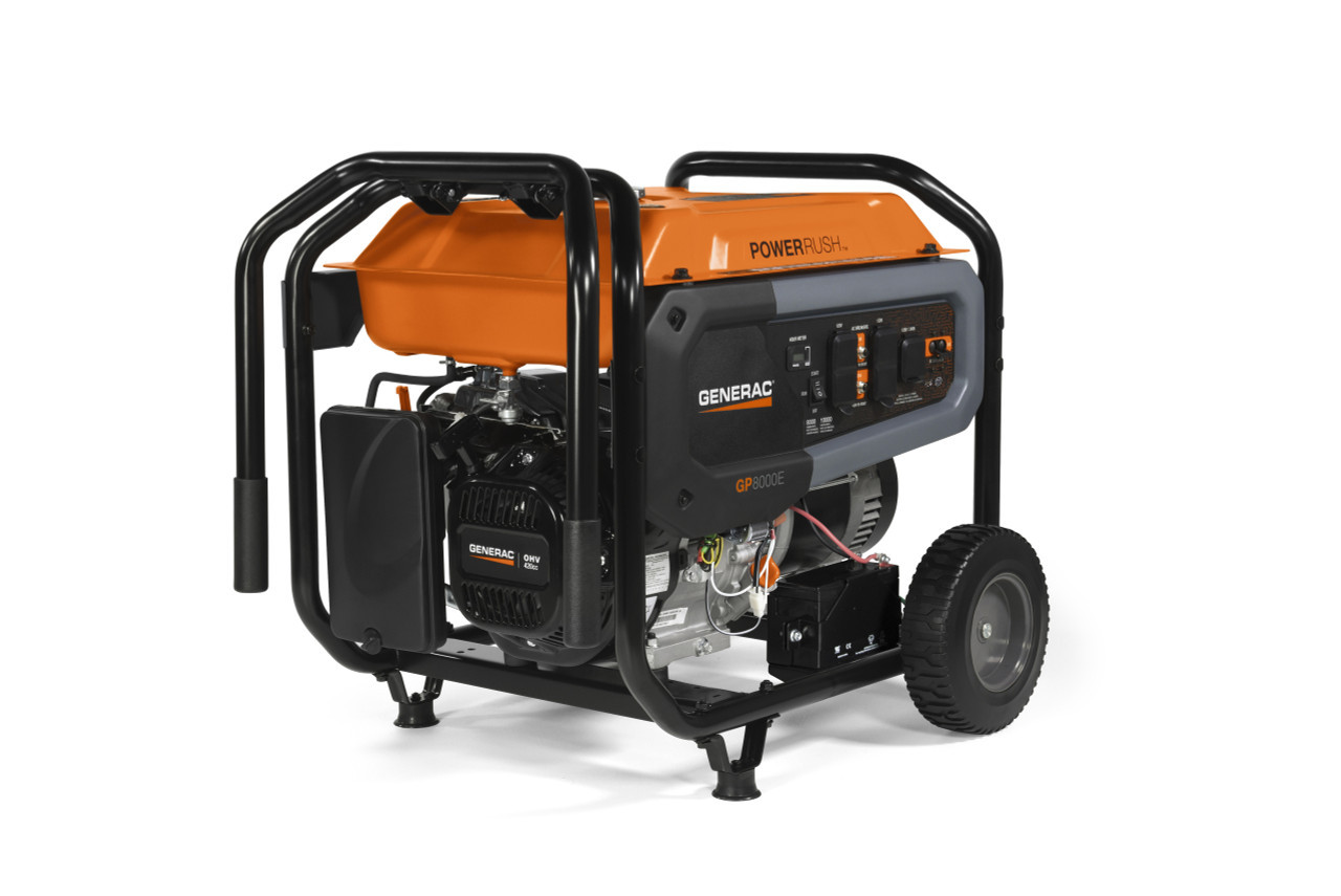 Generac 7686 | GP8000E 8000W Electric Start Portable Generator | Free ...