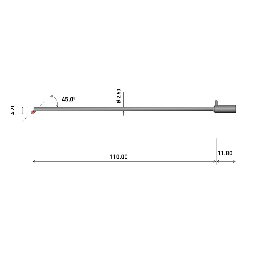 137.35mm 2.0mm DIA BALL TALYMIN 5 STYLUS - AMETEK - India