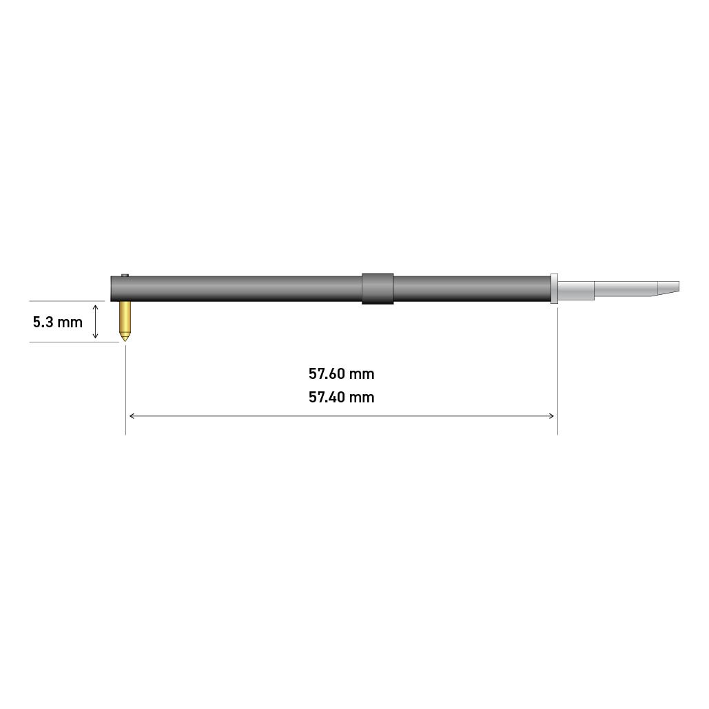60mm 90 Degree 2µm Recess Stylus