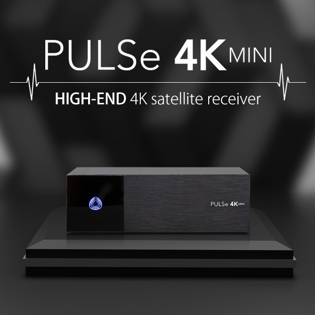 PULSe 4K Mini High-End UHD Receiver DVB-S2X E2 Linux H265 2160p PVR Ready