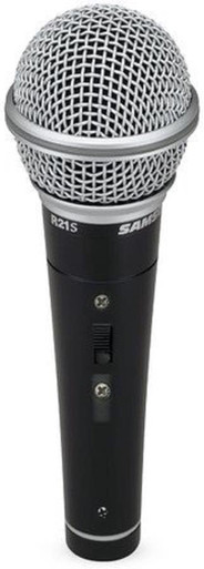 Samson R21S Dynamic Microphone with XLR to 1/4" Mic Cable and Mic Clip ...