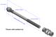 3/4"x36" w/ 4" Thread F1554 Grade 55 Galvanized Straight Anchor Bolt