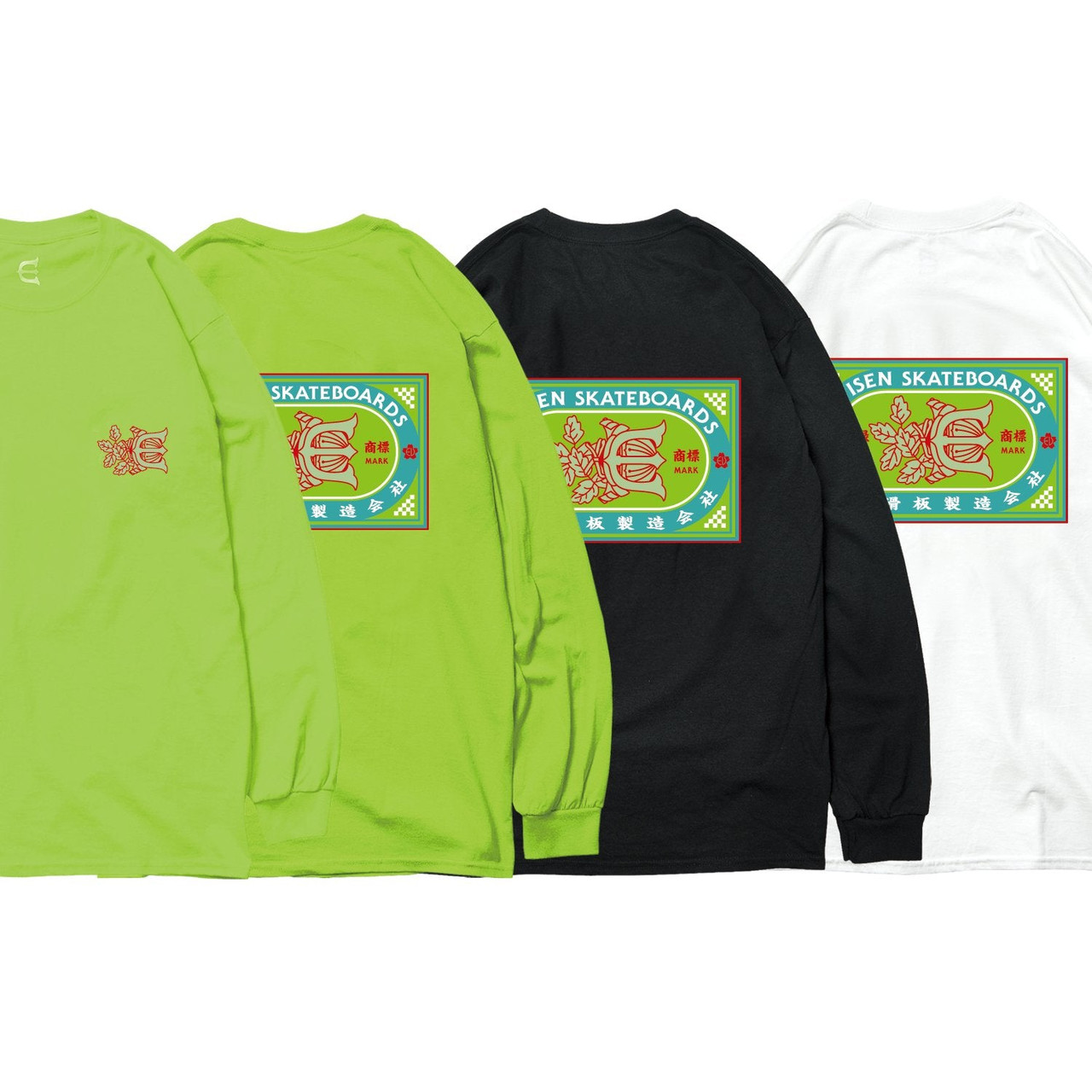 Evisen Skateboards T-SHIRTS HAKKA LOGO LS Evisen Skateboards T-SHIRTS HAKKA LOGO LS