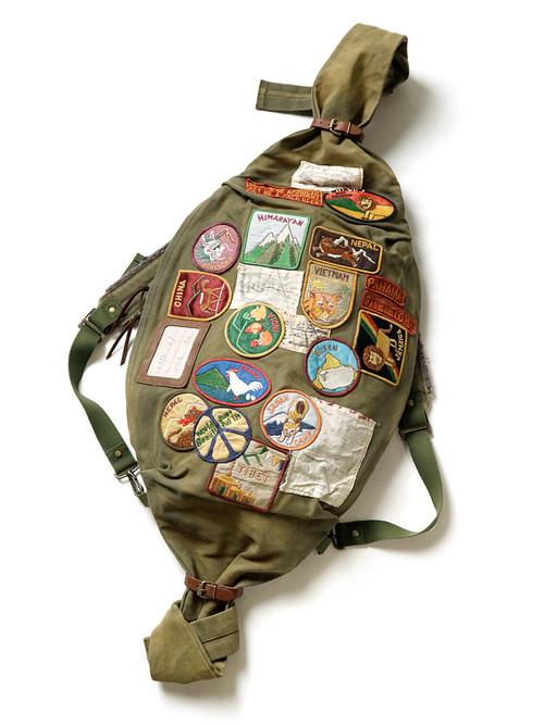 KAPITAL Bag No. 8 Canvas Country Snufkin Backpack (BEAUTIFUL WORLD ...