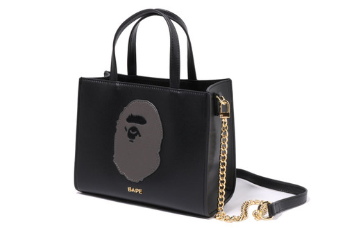 BAPE GOODS APE HEAD PATCHED BAG