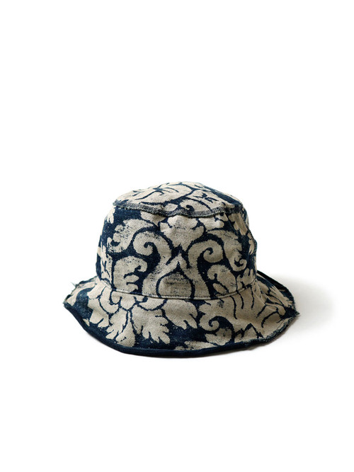KAPITAL Hat/Cap IDG Degree-filled Cotton Sheeting Damask Discharge pt ...