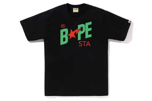T-SHIRT COLORS BAPE STA LOGO TEE