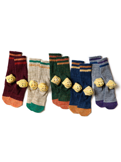 KAPITAL Socks 60 Moku IVY RAINBOWY HAPPY HEEL Hold Socks