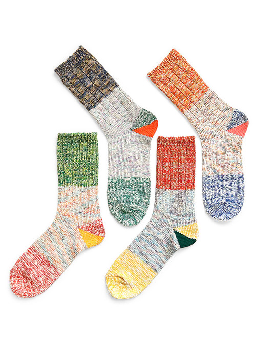 KAPITAL Socks 60 Heels 2TONE Socks