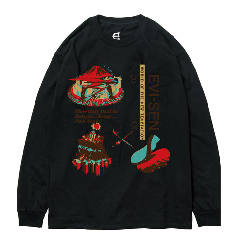 Evisen Skateboards T-SHIRTS EVISEN SOUVENIR LS - BLACK