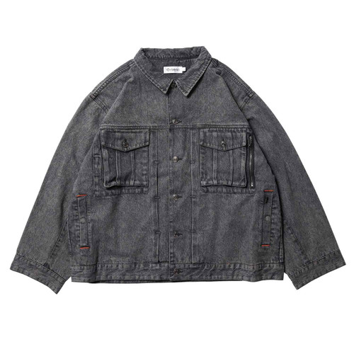 Evisen Skateboards JACKET DENIM JACKET - BLACK