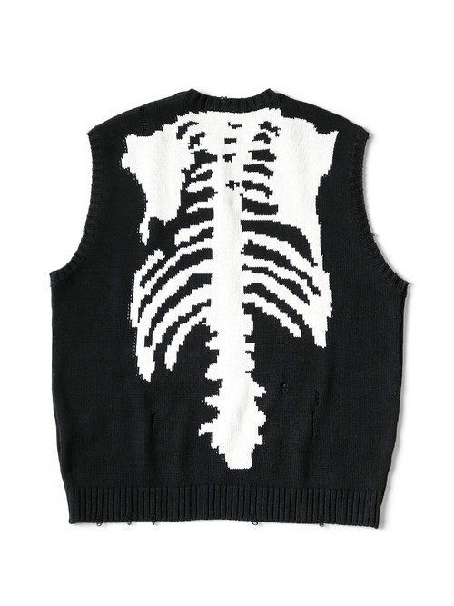 KAPITAL Vest 5G Cotton Knit BONE Vest