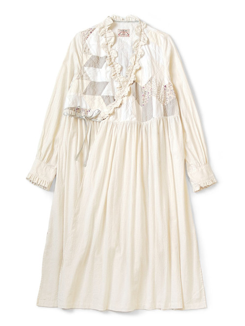 KAPITAL Dress/Jumpsuit YABANE Quilt Patchwork Frill Cache-Coeur Dress